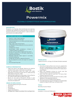 Bostik Powermix Flexible Cementitious Waterproofing – BAESA COLORS ...