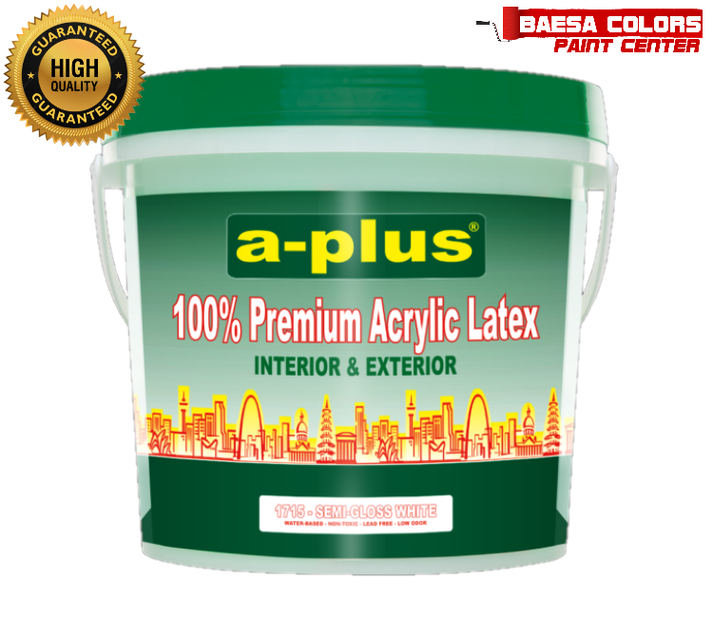 A-Plus® 100% Premium Acrylic Latex Paint – BAESA COLORS PAINT CENTER