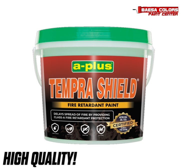 A-Plus Tempra Shield® Fire Retardant Paint 4L – BAESA COLORS PAINT CENTER