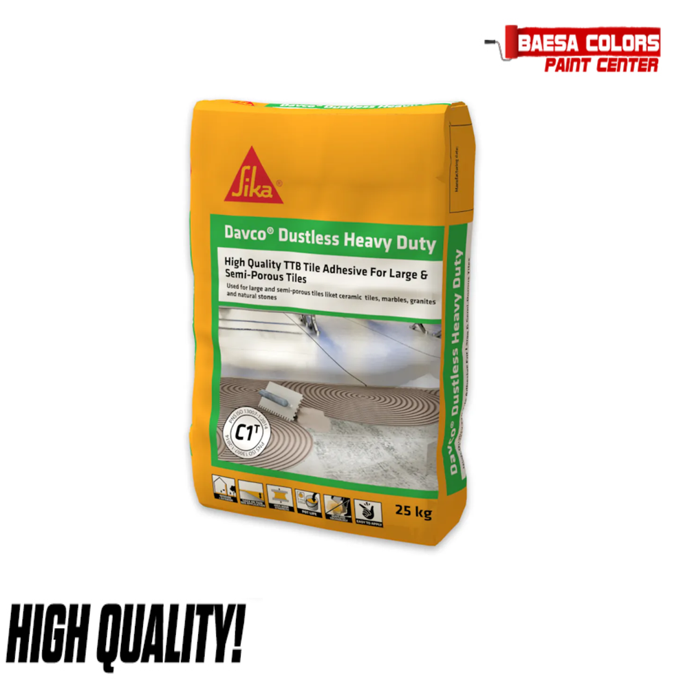 Sika Davco Dustless Heavy Duty Tile Adhesive 25kg. – BAESA COLORS PAINT ...