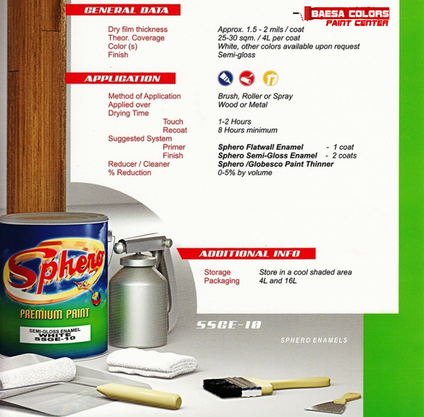 SPHERO Semi-Gloss Enamel – BAESA COLORS PAINT CENTER