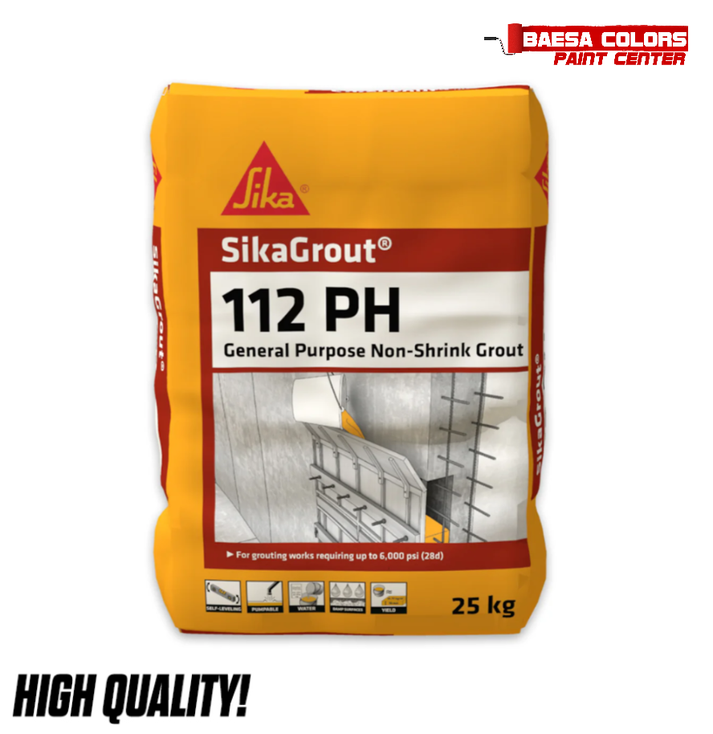 SikaGrout 112 PH Non Shrink Cementitious Grout – BAESA COLORS PAINT CENTER