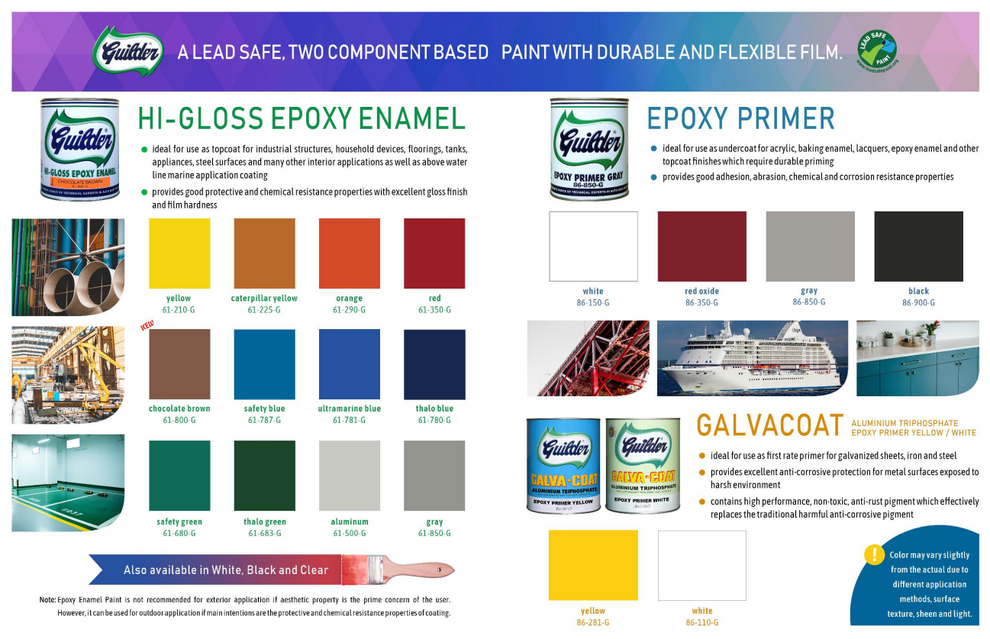 Guilder Hi-Gloss Epoxy Enamel – BAESA COLORS PAINT CENTER