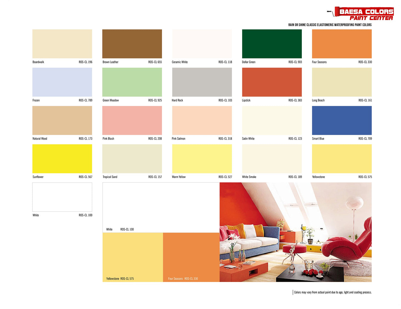 Rain or Shine Classic Semi-Gloss Elastomeric – BAESA COLORS PAINT CENTER