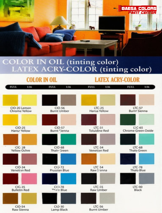 SPHERO Latex Acry Color – BAESA COLORS PAINT CENTER