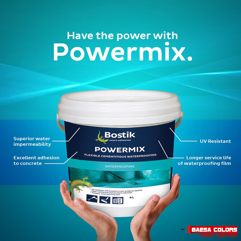 Bostik Powermix Flexible Cementitious Waterproofing – BAESA COLORS ...