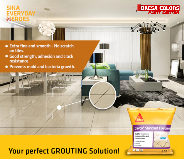 Sika Davco Standard Tile Grout – BAESA COLORS PAINT CENTER