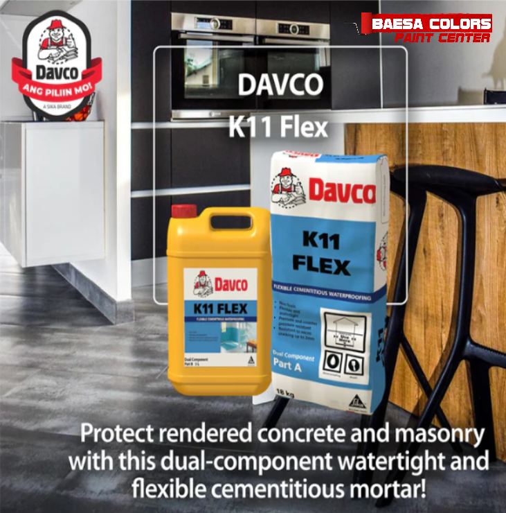 Sika Davco K11 Flex - Cementitious Waterproofing – BAESA COLORS PAINT ...