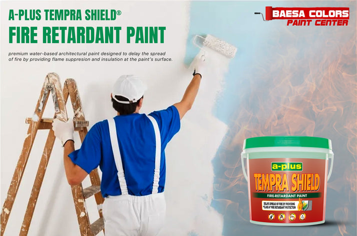 A-Plus Tempra Shield® Fire Retardant Paint 4L – BAESA COLORS PAINT CENTER