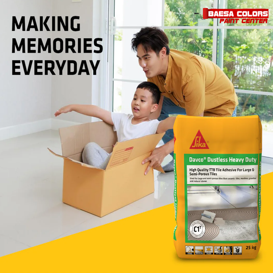 Sika Davco Dustless Heavy Duty Tile Adhesive 25kg. – BAESA COLORS PAINT ...