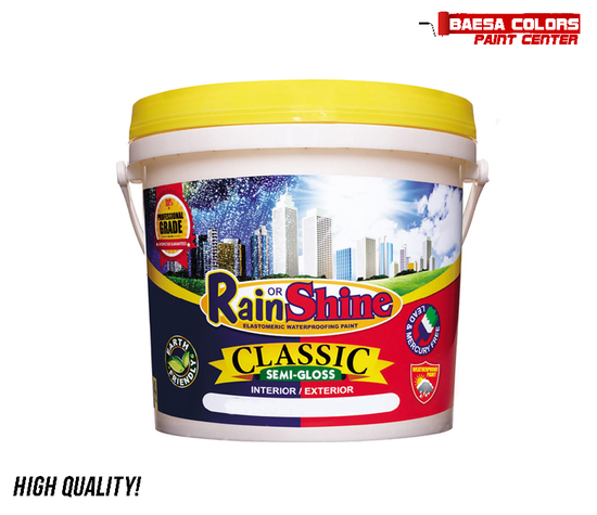 Rain or Shine Classic Semi-Gloss Elastomeric – BAESA COLORS PAINT CENTER