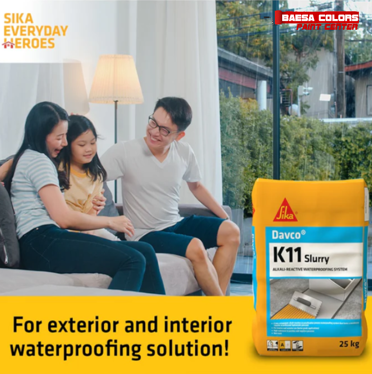Sika Davco K11 Slurry - Crystallization Process Waterproofing – BAESA ...