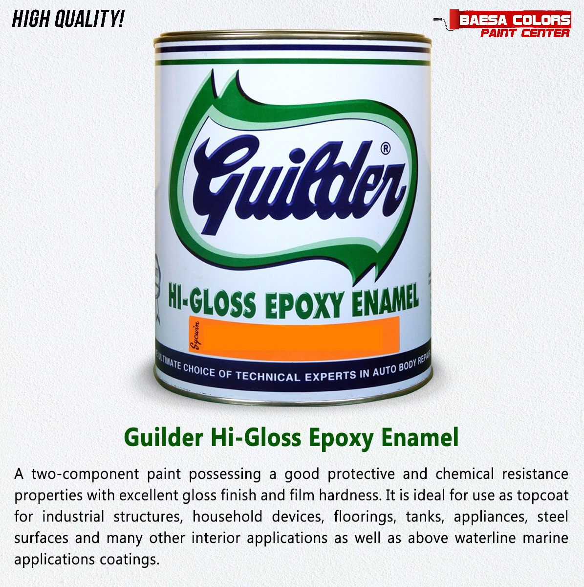 Guilder Hi Gloss Epoxy Enamel BAESA COLORS PAINT CENTER guilder-hi-gloss-epoxy-enamel-baesa-colors-paint-center