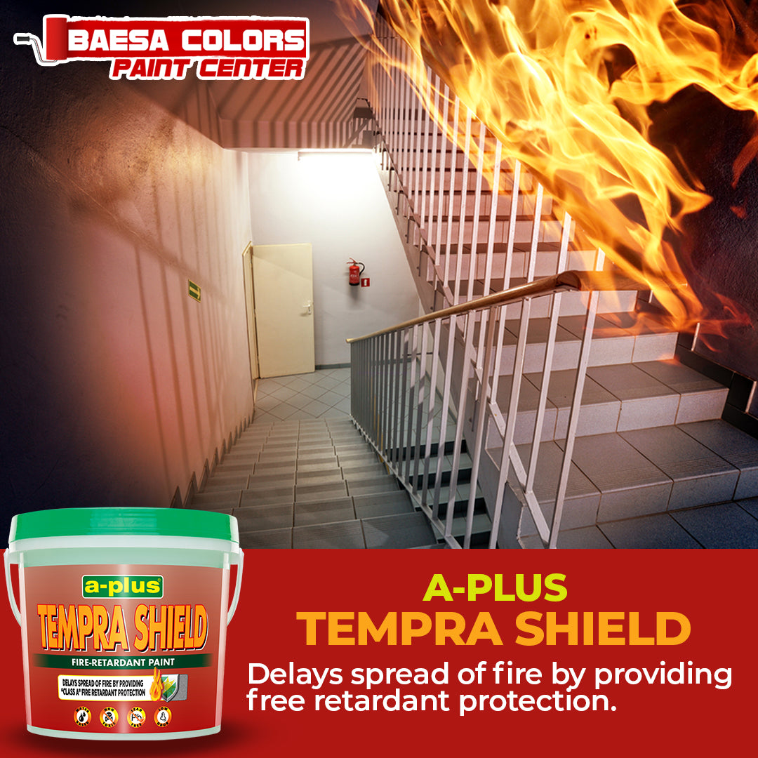 A-Plus Tempra Shield® Fire Retardant Paint 4L – BAESA COLORS PAINT CENTER