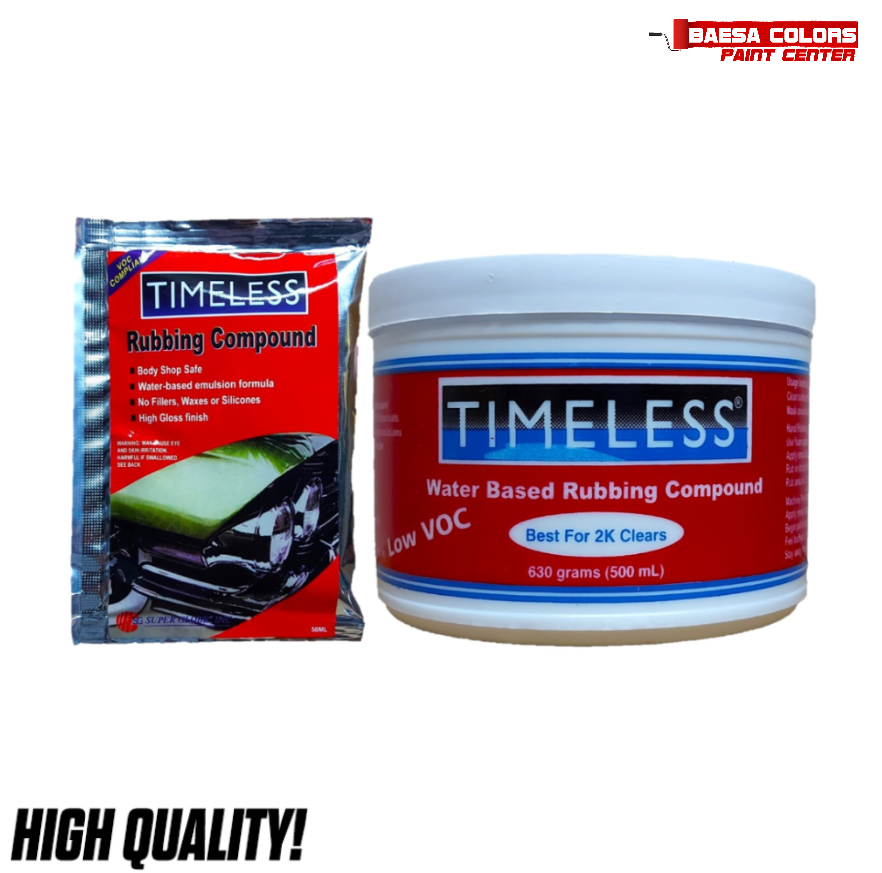 Timeless Water-Based Rubbing Compound – BAESA COLORS PAINT CENTER
