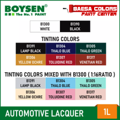 BOYSEN® Automotive Lacquer Tinting Colors – BAESA COLORS PAINT CENTER