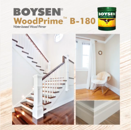 BOYSEN® WoodPrime™ B-180 Water-based Wood Primer – BAESA COLORS PAINT ...