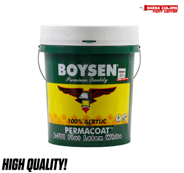 BOYSEN® B-701 Permacoat™ Flat Latex White – BAESA COLORS PAINT CENTER