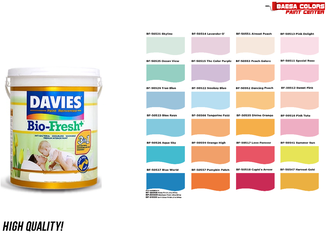 DAVIES® Bio-Fresh™ 4-Liters – BAESA COLORS PAINT CENTER