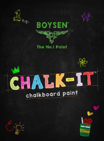 BOYSEN® Chalk It™ Water-based Chalkboard Paint – BAESA COLORS PAINT CENTER