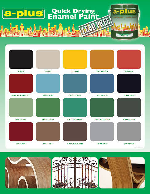 A-Plus® Quick Drying Enamel Paint – BAESA COLORS PAINT CENTER