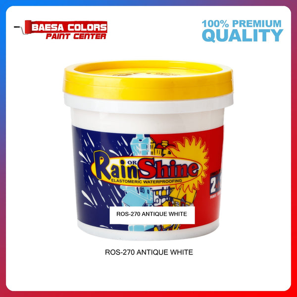 Rain or Shine 270 Antique White Elastomeric Paint – BAESA COLORS PAINT ...