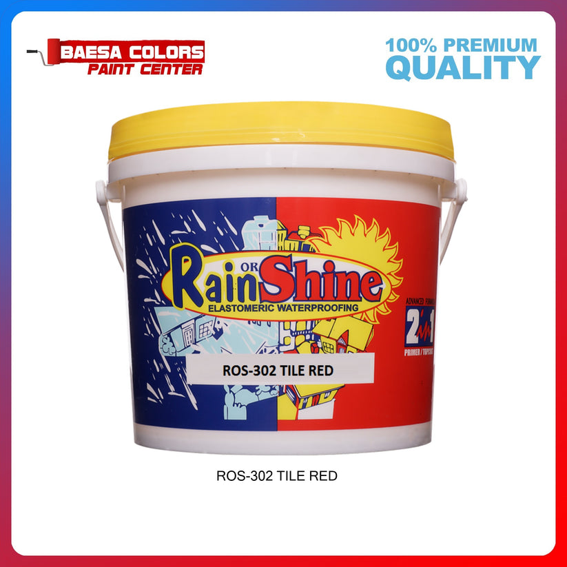 Rain or Shine 302 Tile Red Elastomeric Paint – BAESA COLORS PAINT CENTER