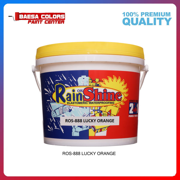 Rain or Shine 888 Lucky Orange Elastomeric Paint – BAESA COLORS PAINT ...