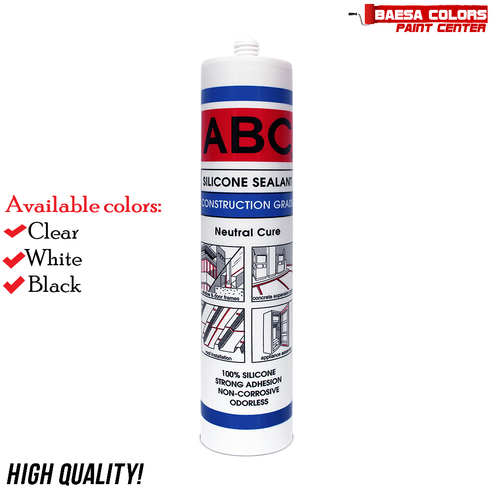 ABC Silicone Sealant Construction Grade – BAESA COLORS PAINT CENTER