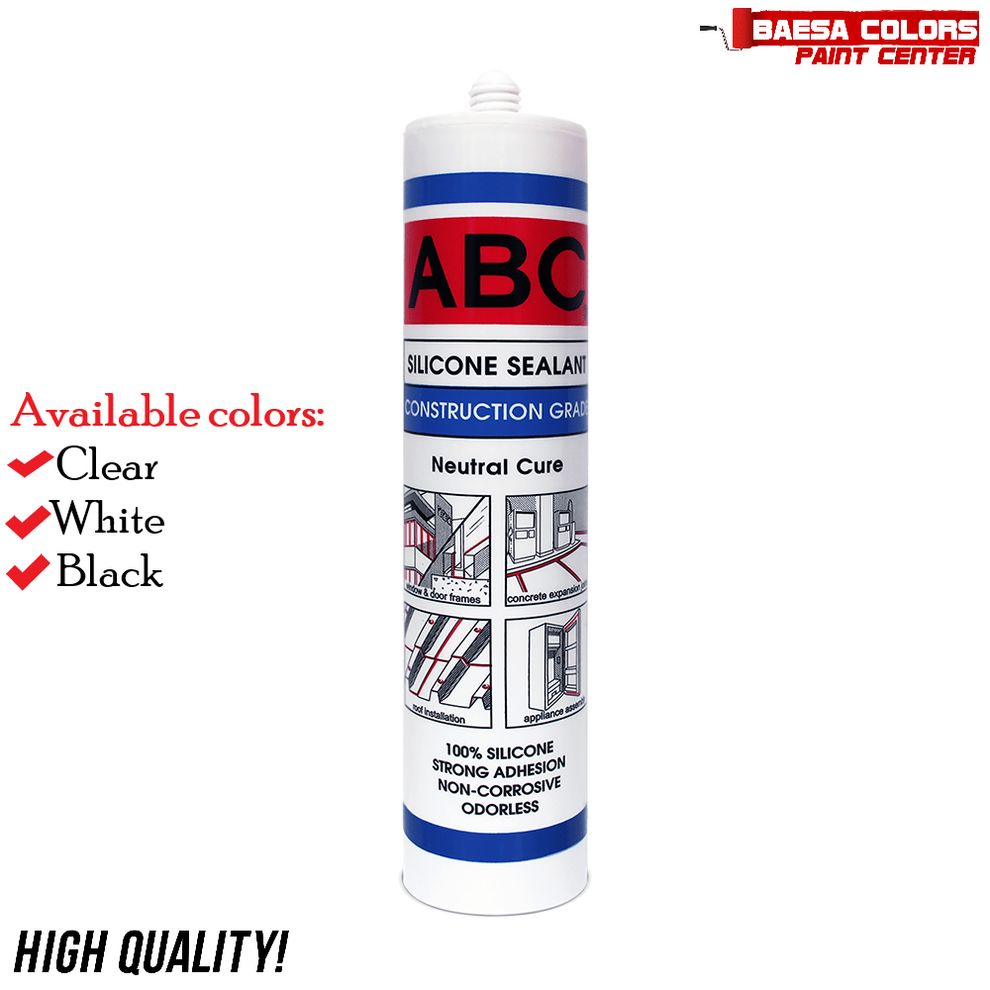 ABC Silicone Sealant Construction Grade – BAESA COLORS PAINT CENTER