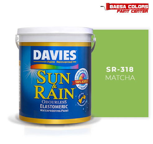DAVIES® SUN & RAIN® 318 Matcha Elastomeric Paint – BAESA COLORS PAINT CENTER