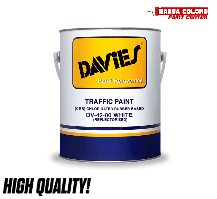 DAVIES® Chlorinated Rubber-Based Traffic Paint (Reflectorized) 4L – BAESA COLORS PAINT CENTER