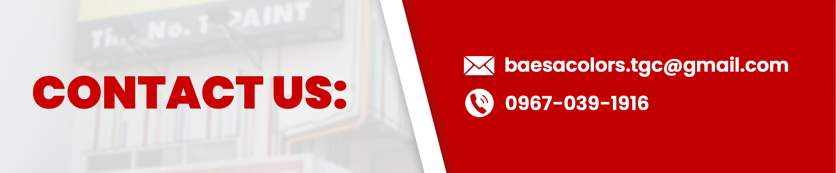 Contact Us: – BAESA COLORS PAINT CENTER