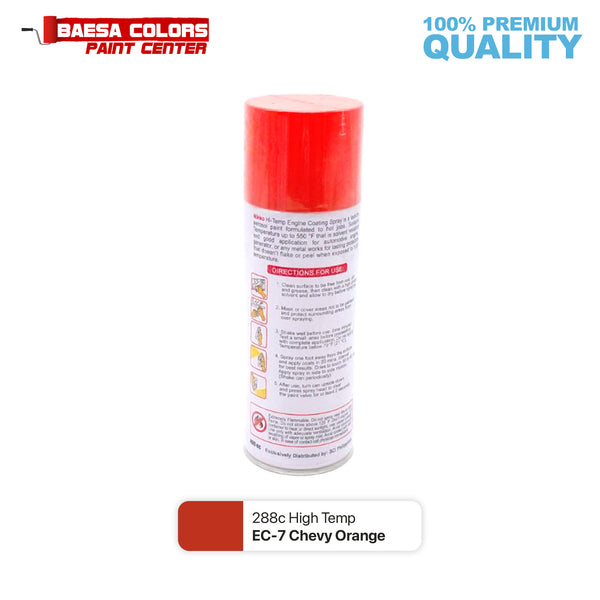 Nikko Acrylic-Based Spray Paint High Temp EC-7 Chevy Orange 400cc ...