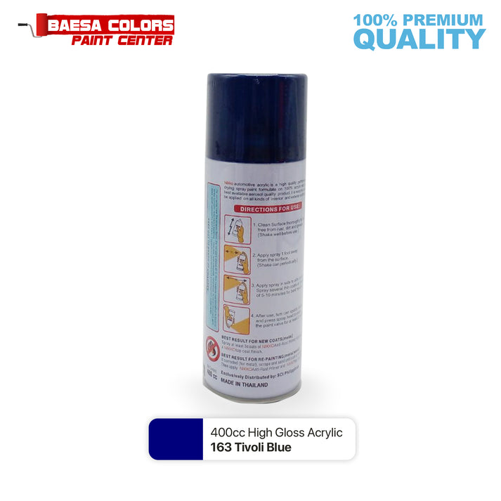 Nikko Acrylic-Based Spray Paint 163 Tivoli Blue 400cc – BAESA COLORS ...