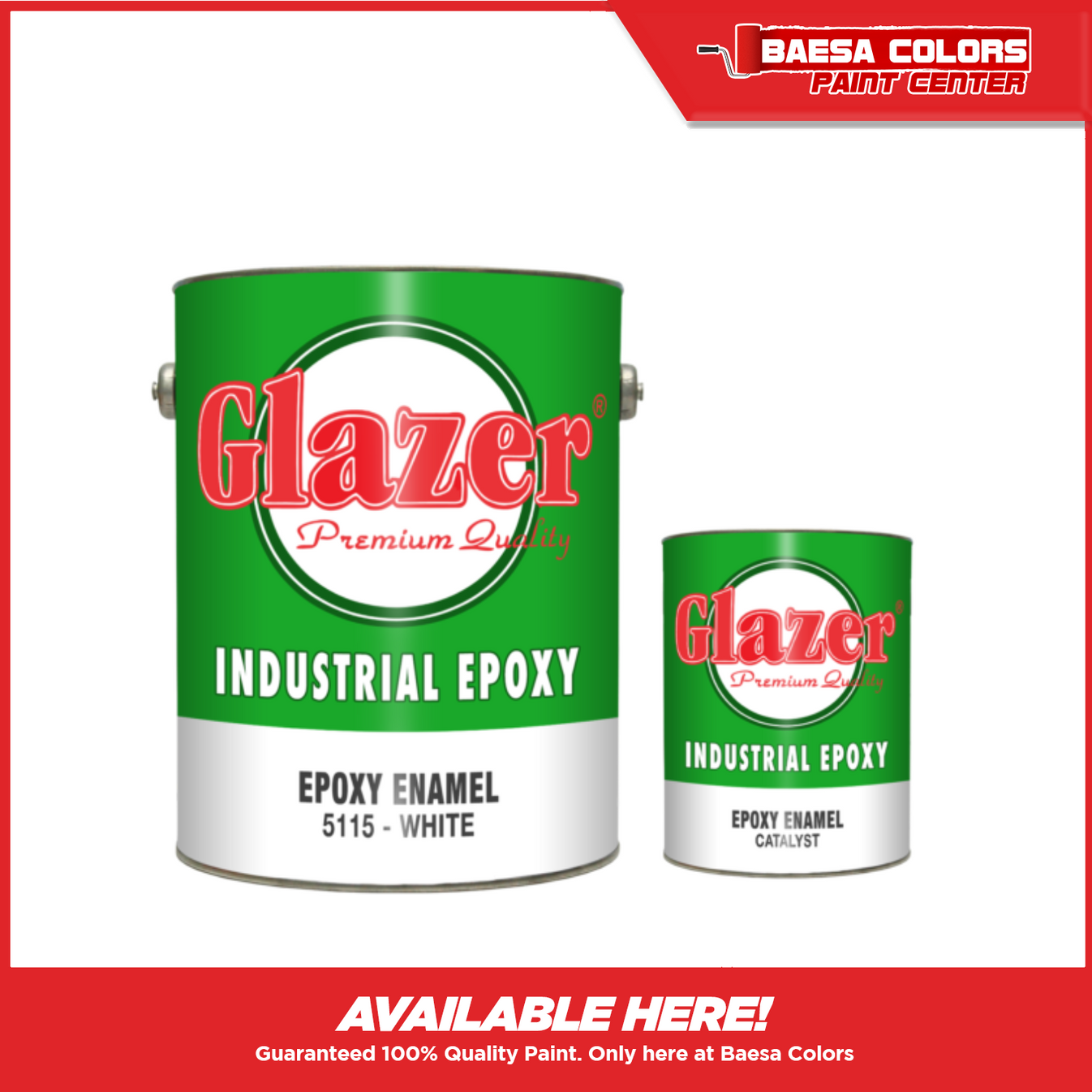 Glazer® Industrial Epoxy Enamel Paint 4-Liter – BAESA COLORS PAINT CENTER